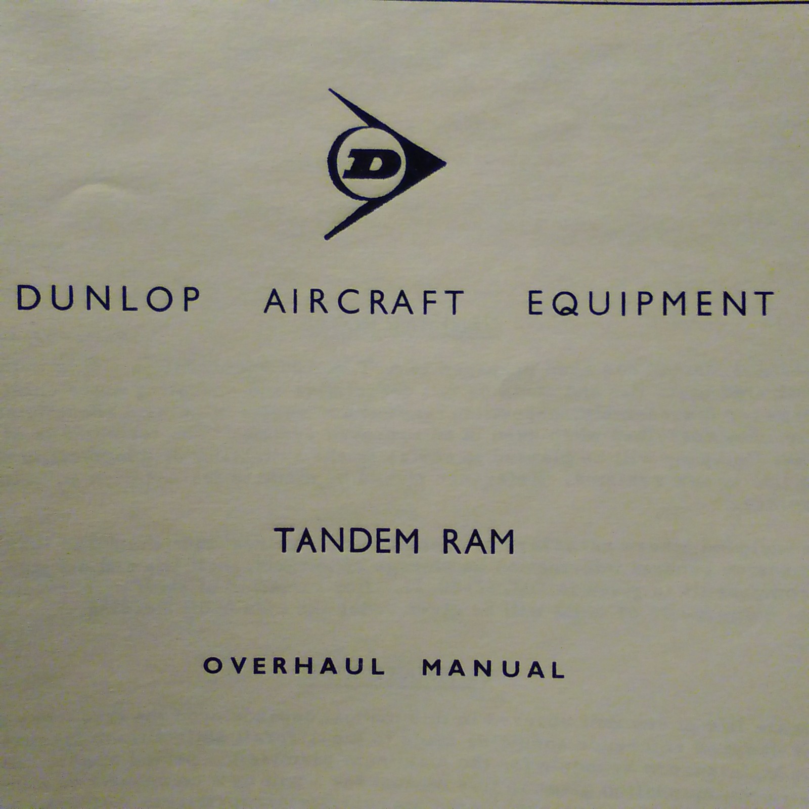 Dunlop+Tandem+Ram+AC+62854+Overhaul+Manual for sale online | eBay