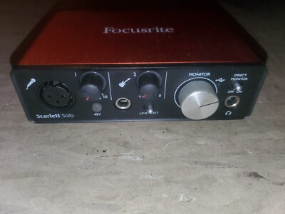 Focusrite Scarlett Solo 2nd Gen USB Audio Interface Parts Or Repair ...