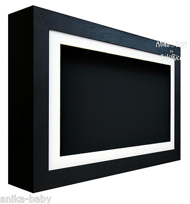 Large Deep Shadow Black Box Display Frame for Baby Casts, Medals ...