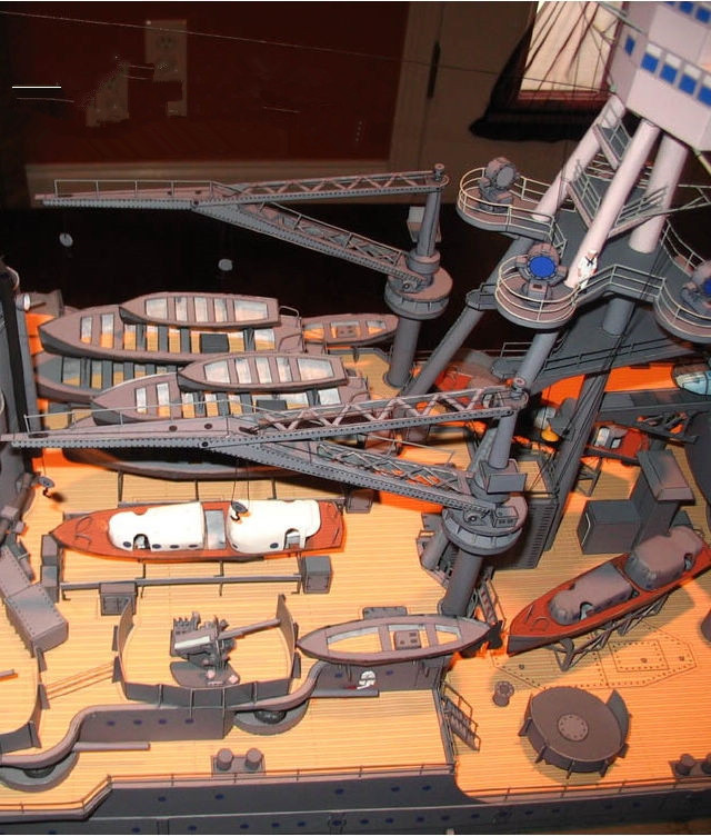 DIY 1/250 US NAVY USS Arizona BB-39 Battleship 75cm 30" Paper Model Set ...