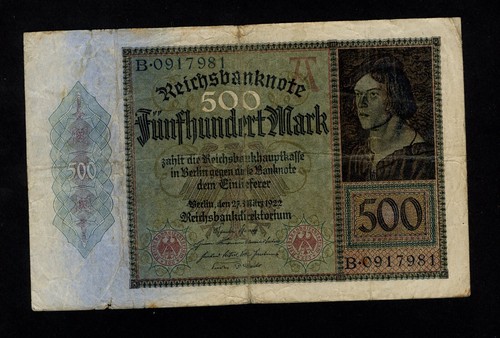 GERMANY 500 MARK 1922 PICK # 73 FINE. | eBay