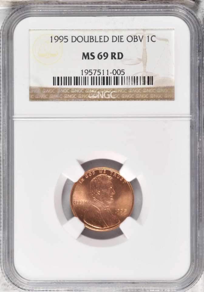 1995 PCGS MS69 RD Doubled Die Obverse 🔴 Pop 26/0 Lincoln Cent Pop Top ...