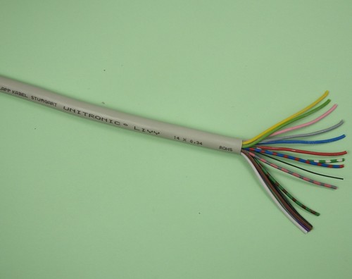 Control Cable Flexible UNITRONIC LiYY 14x0.25mm2 (1-100m) Lap Cable ...