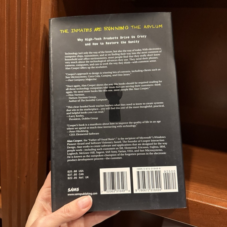 The Inmates Are Running the Asylum – Alan Cooper | Tech UX Classic Book ...