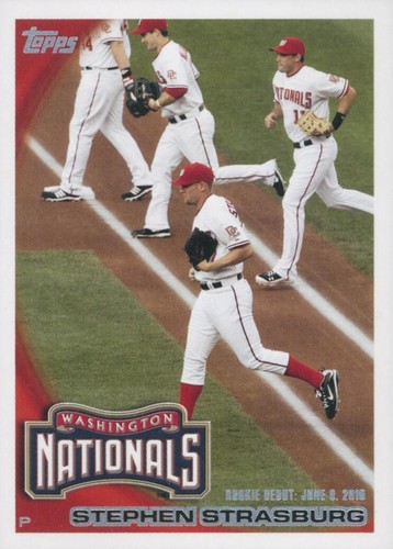 2010 Topps Update #US55 Stephen Strasburg Rookie Nationals | eBay