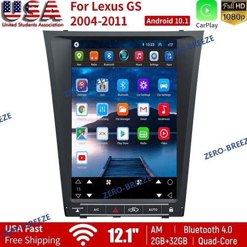 For Lexus GS300 GS350 GS330 12.8" Touch Screen Car GPS Navigation Radio ...