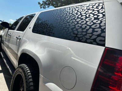 Leopard Print Decal Compatible with Ford Excursion Side window as ...