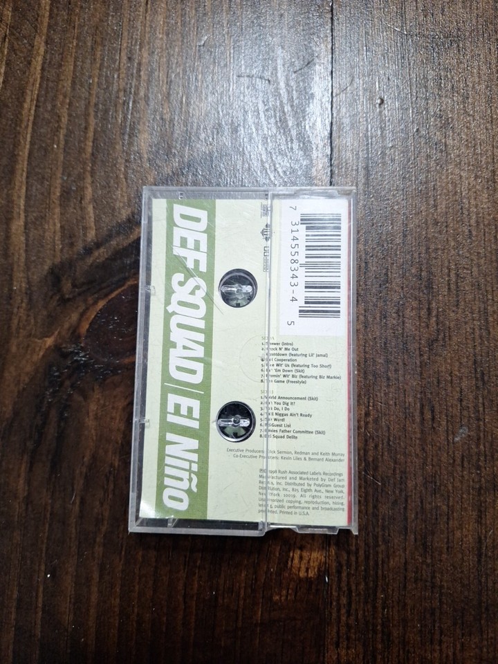 DEF SQUAD Cassette Tape - El Niño - Redman Erick Sermon Keith Murray ...