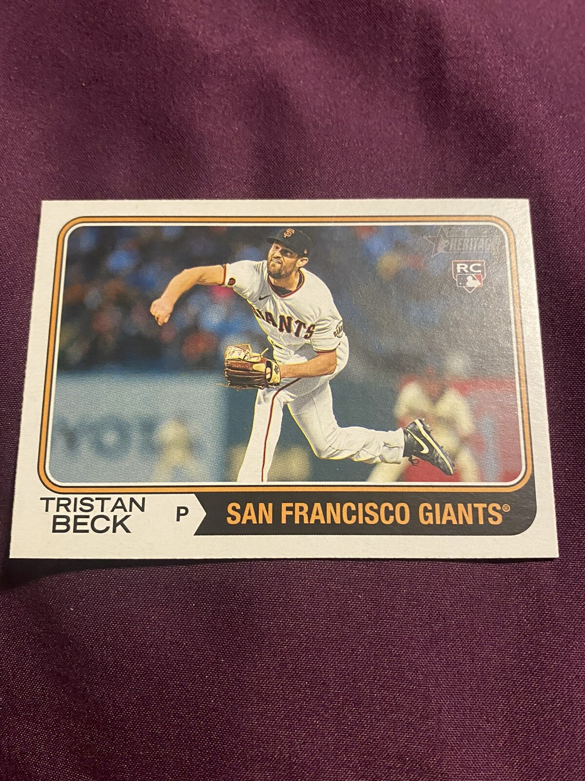 2023 Topps Heritage #683 Tristan Beck RC San Francisco Giants | eBay