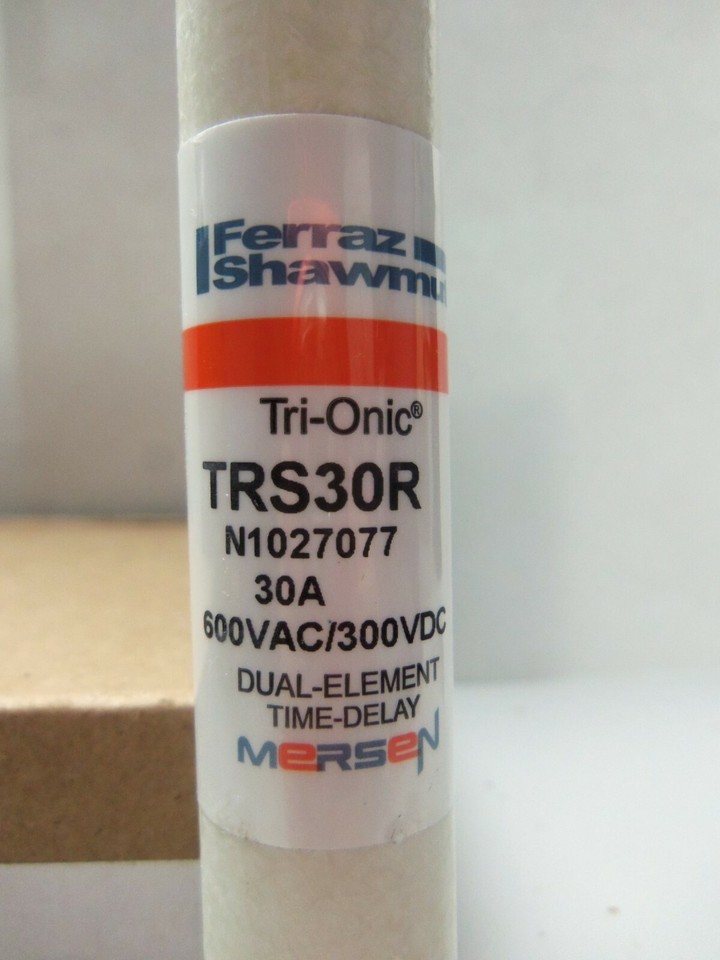New Lot Mersen Ferraz Shawmut TRS30R 30 Amp Fuses FRS-R-30 600 Volt NIB ...