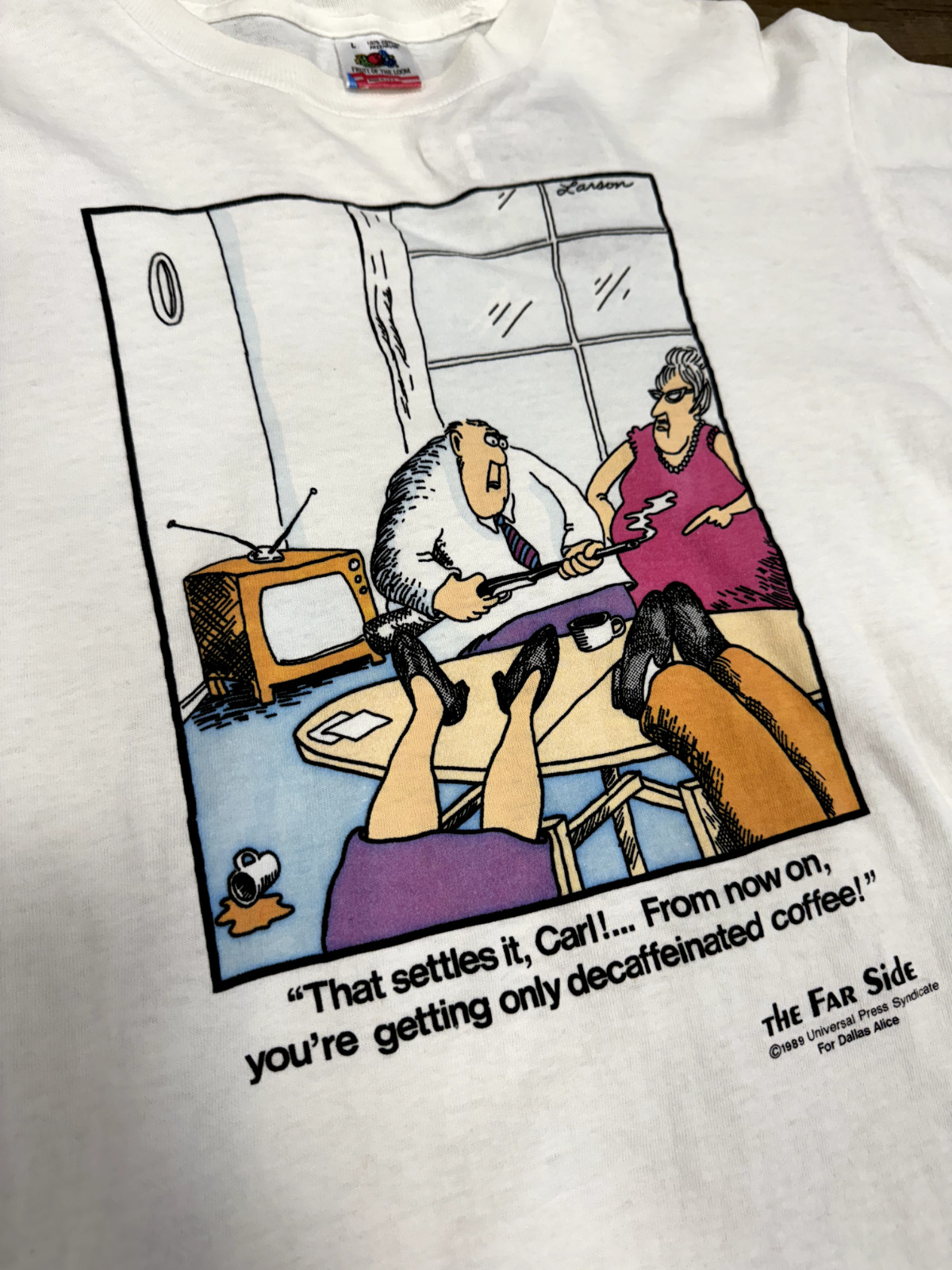 Vintage 1989 The Far Side Comic Carl Coffee Cartoon F… - Gem