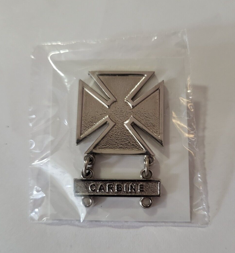 U.S. ARMY Expert Marksman Badge With Carbine Qualification Bar Tab | eBay