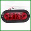 Red 6" Oval Stop Turn Tail STT Light 9 LED Surface Mount -M63320R | eBay