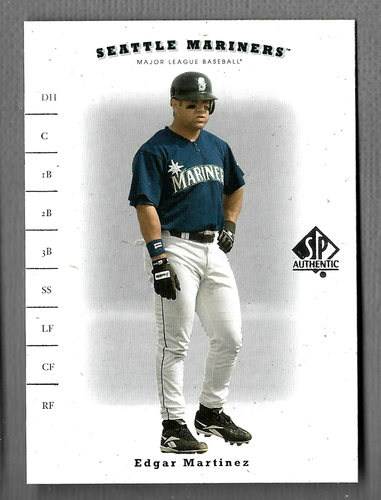EDGAR MARTINEZ 2001 SP AUTHENTIC !!! CARD #17 MARINERS | eBay