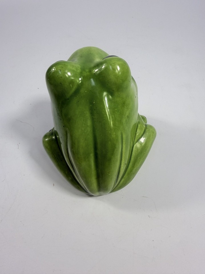 Sponge Holder Green Frog Ceramic Kitchen Helper Scrubbie Big Mouth Hand ...