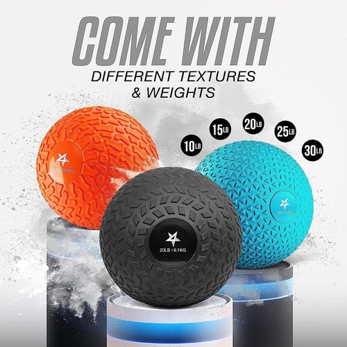 Slam Ball, No-Bounce Ball for Exercise, Cross Training and Core ...