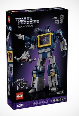 LEGO Icons 10358 Transformers Soundwave Robot Figure NIB Sealed 1505 ...