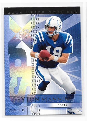Peyton Manning 2004 Upper Deck SPx #40 Indianapolis Colts NFL Football Card | eBay