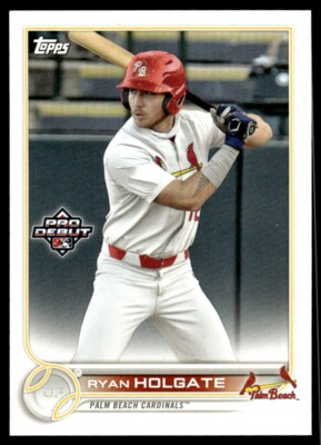2022 Topps Pro Debut #PD-21 Ryan Holgate Palm Beach Cardinals | eBay