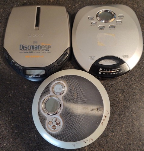 Portable CD Players~Sony Discman ESP~Philips ESP~DuraBrand AM/FM~Lot of ...