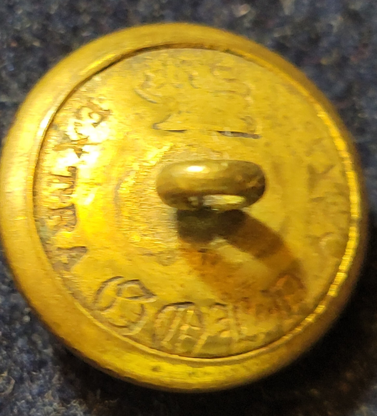 CIVIL WAR ERA CONFEDERATE SOUTH CAROLINA PALMETTO GUARD BUTTON ALBERT ...