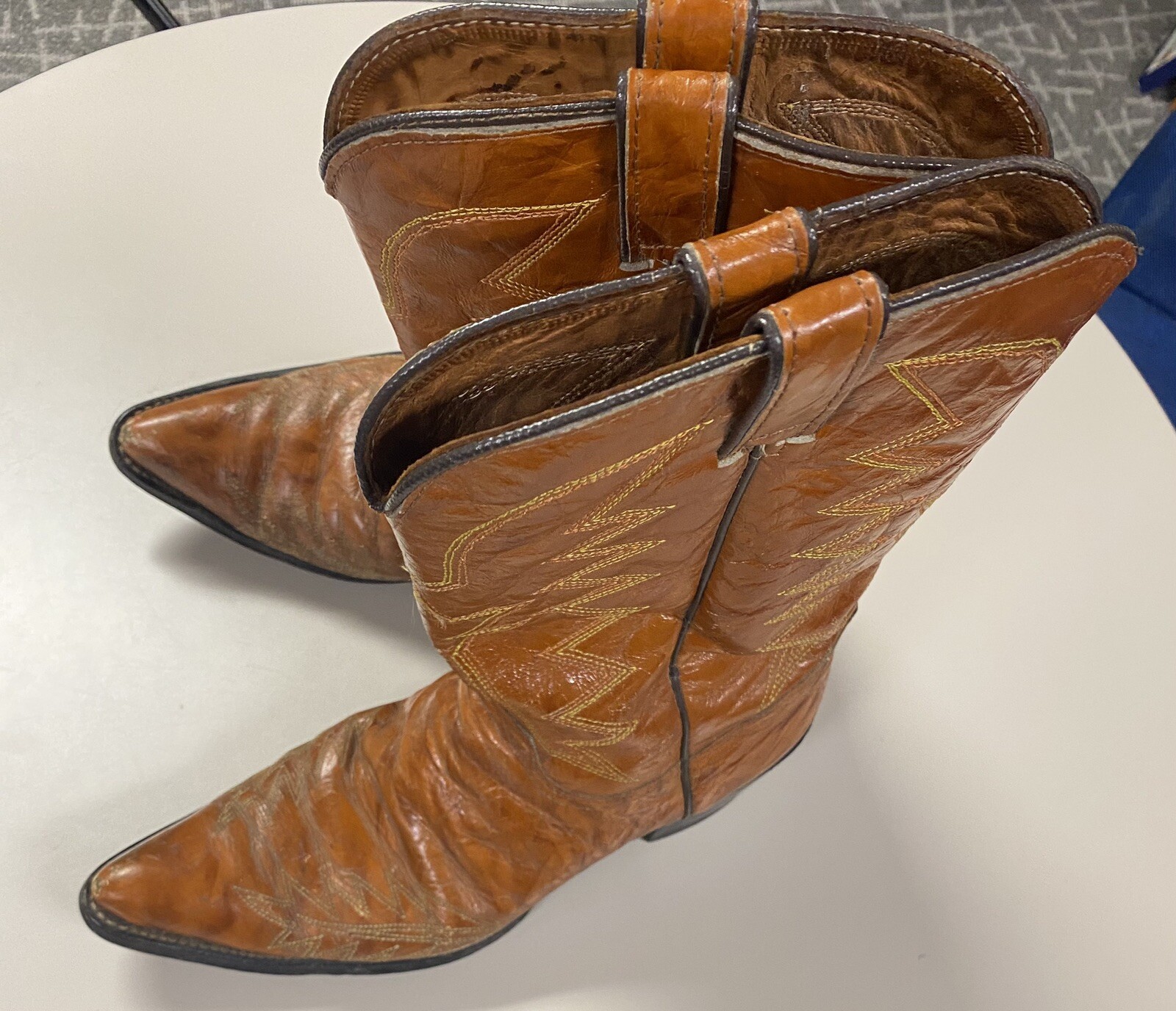 Laredo Cowboy Boots Style 5369 10D Mens Brown Tan Leather Boot Barn | eBay