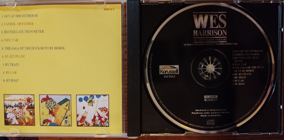 Wes Harrison YOU WON'T BELIEVE YOUR EARS ***CD*"" -- LIKE NEW ...