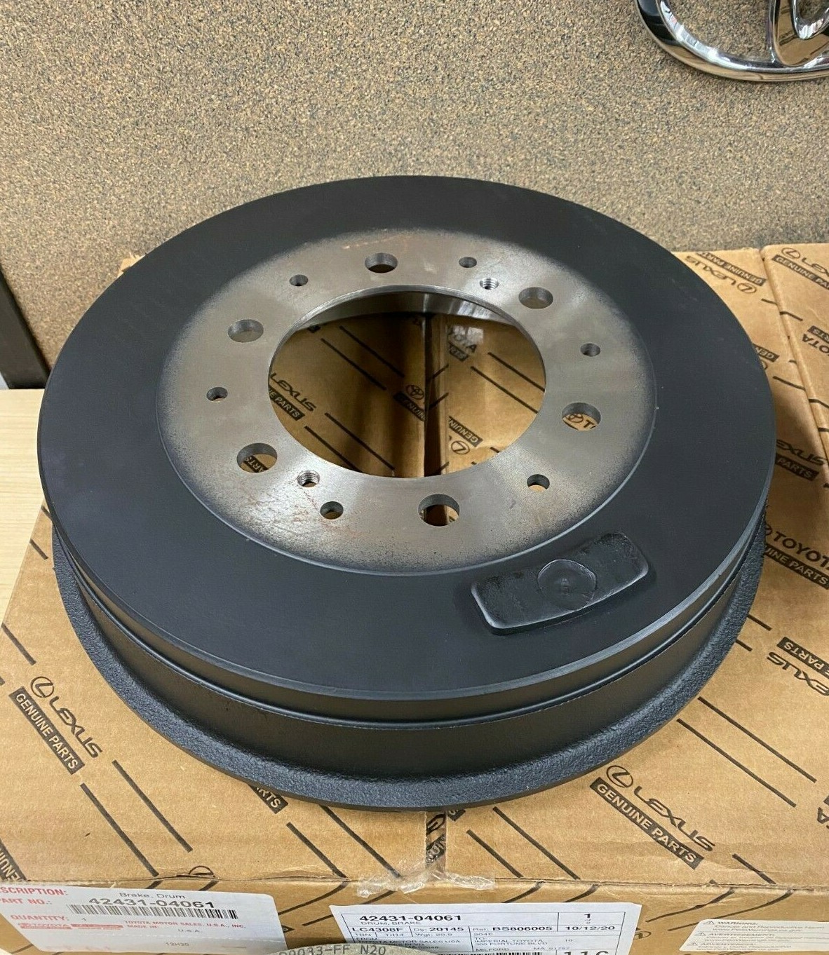 2016-2021 TOYOTA TACOMA GENUINE OEM NEW REAR BRAKE DRUMS 4243104061 (X2 ...