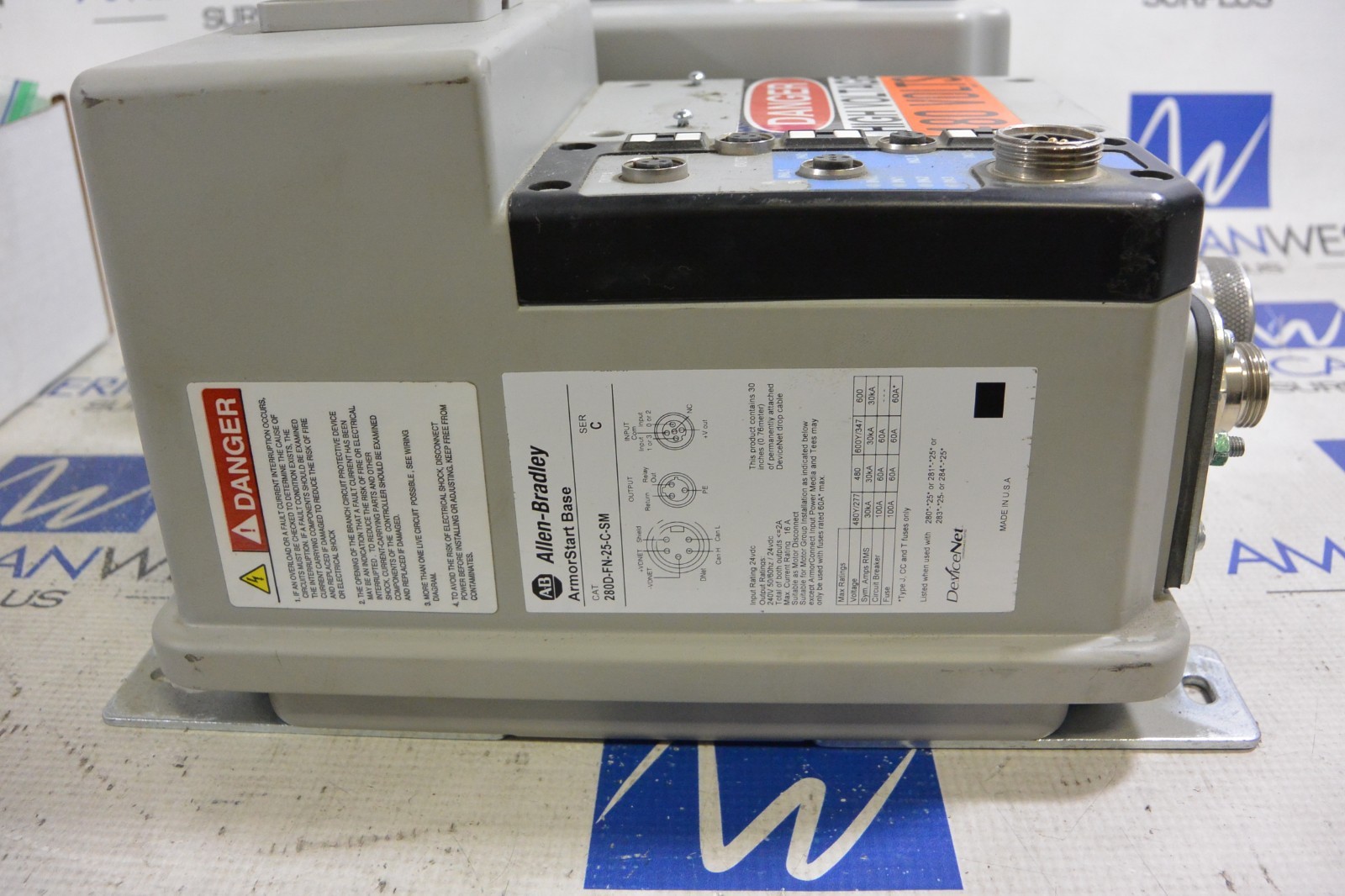 Allen Bradley 280D-F23Z-25D-CRW-SM ArmorStart Control Module w/ 280D-FN ...