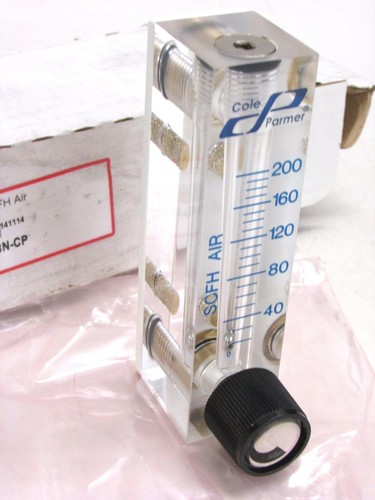 NOS! COLE PARMER 32460-26 SCFH AIR FLOW METER 20-2000, FR2A08BLBN-CP | eBay