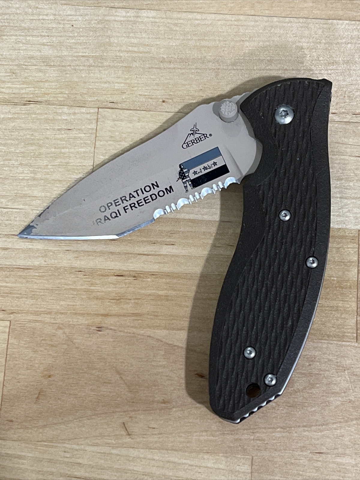 Rare Special Edition Operation Iraqi Freedom 8" Pocket Knife Folding ...