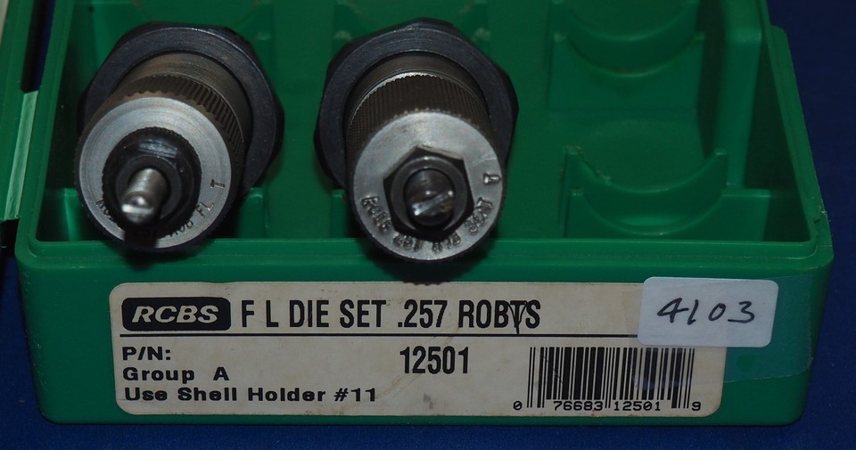 RCBS .257 Roberts FL 2-Die Set (12501) "74 Era | eBay