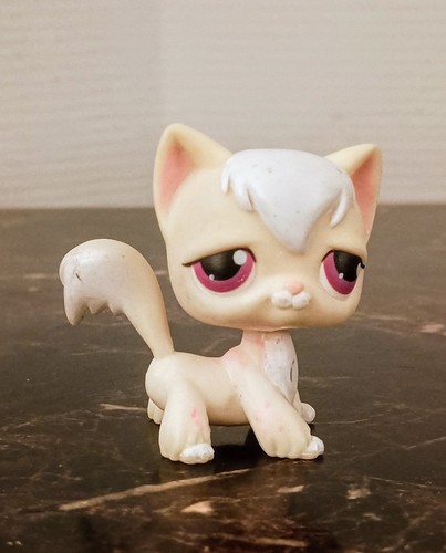 Authentic Littlest Pet Shop #364 Long Hair Angora Cat / Original Hasbro ...