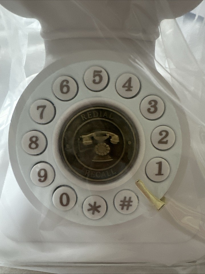TelPal Retro Landline Phone for Home Old Fashion Phone 1930's White New ...