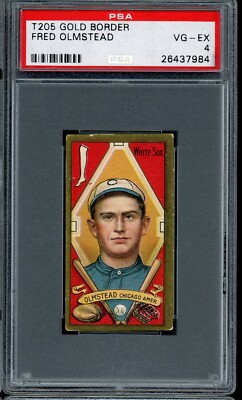 1911 T205 Gold Border Baseball Fred Olmstead Cycle PSA 4 | eBay