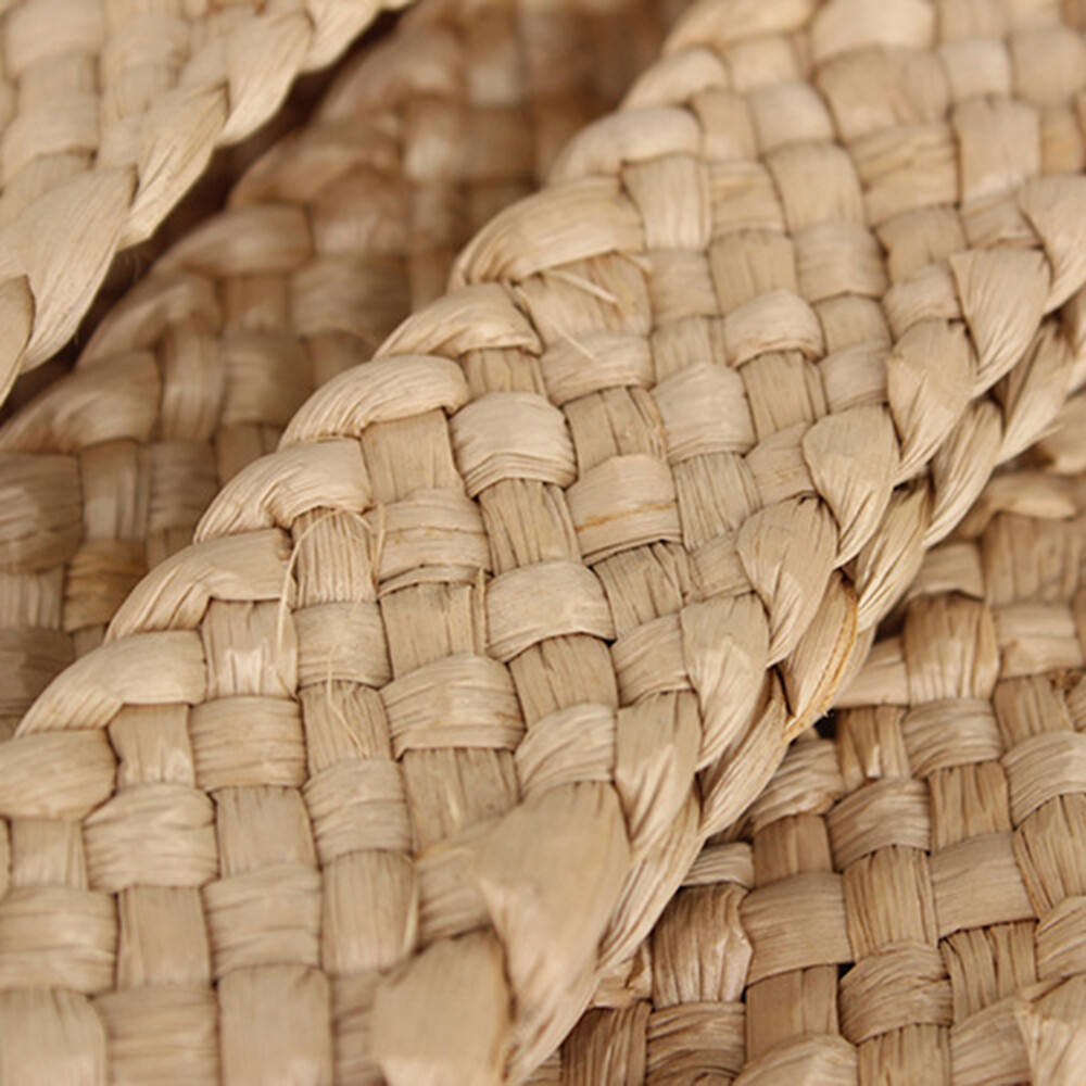 2/5M Hand-woven Natural Straw Rope Rattan Webbing Ribbons DIY Hand Fans ...