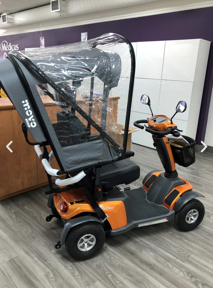 Mobility Scooter Canopy MOVO EVOLUTION Weather Rain Sun Shade Wind ...