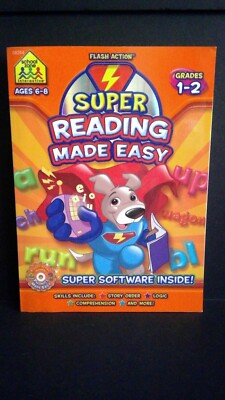School Zone Interactive: Super Reading Made Easy w/ Software (Ages 6-8 ...