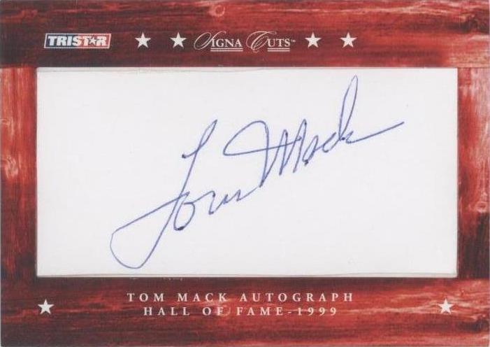 2007 TRISTAR Signa Cuts Cut Autographs - Tom Mack /130 (AU) for sale ...