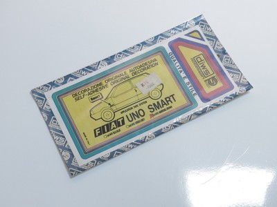 Stickers Kit Car Stripes Letters Adhesive Sides Fiat Uno Smart Brown | eBay