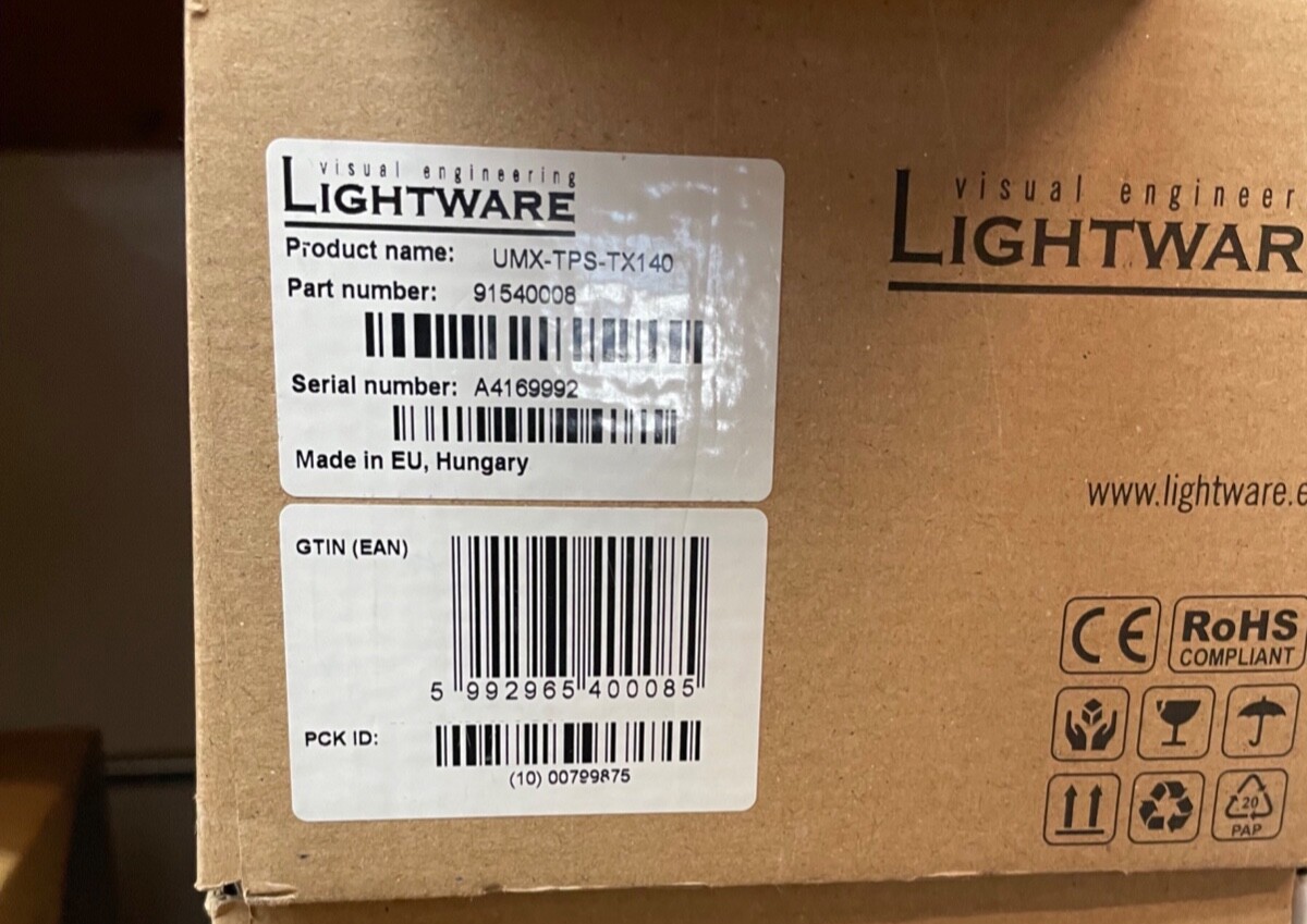Lightware UMX-TPS-TX140 HDMI, VGA, DVI, DP1.1 HDBaseT Transmitter, New ...