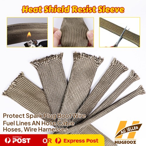 Thermal Insulation Heat Resistant Cable Shield Sleeve Wire Fuel Lines ...