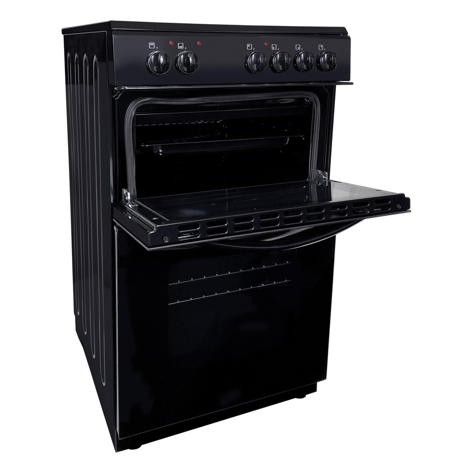 Fan Assisted Double Oven Electric Cooker, Black, Statesman EDC50B | eBay UK