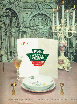 Publicité Advertising 0424 1962 Panzani pasta Menu 1 pates | eBay