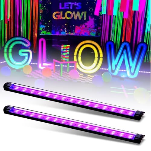 Black Light Bar 10W 1ft LED Blacklight for Fluorescent Tapestry Poster ...