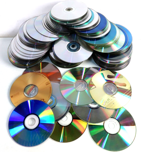 Lot of 150 Bulk CDs & DVDs Disc Collection – Art Crafts DIY Projects ...