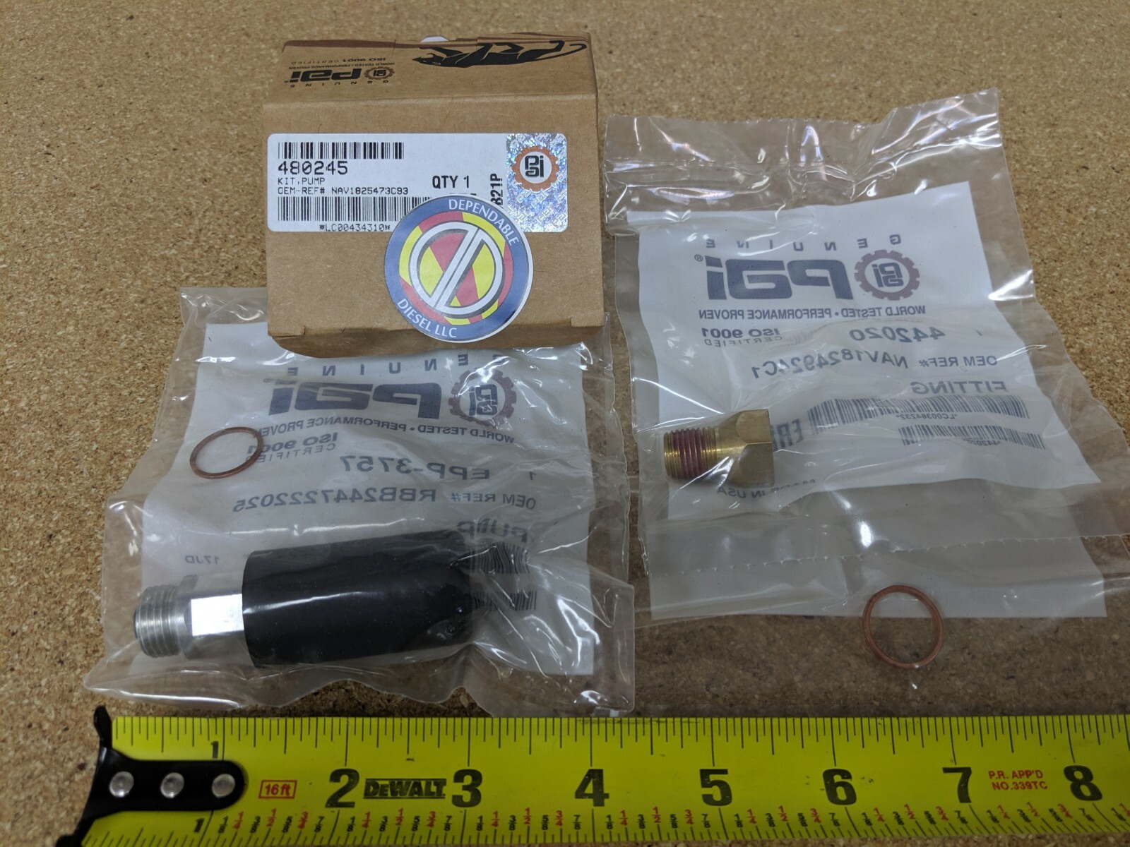 International DT466E & DT530E Primer Pump Kit PAI P/N 480245 Ref ...