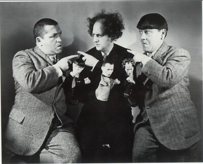 3 Three Stooges 8x10 Photo cast Vintage old TV Shows 3 Dummies | eBay