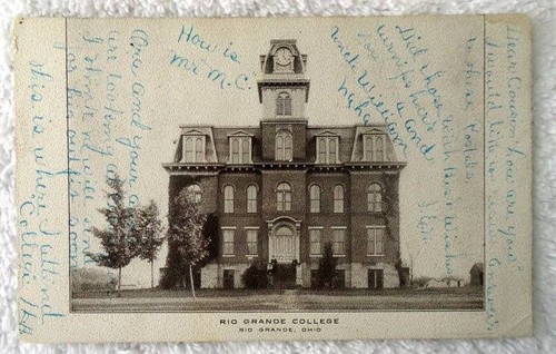 1907 POSTCARD RIO GRANDE COLLEGE RIO GRANDE OHIO #11A | eBay