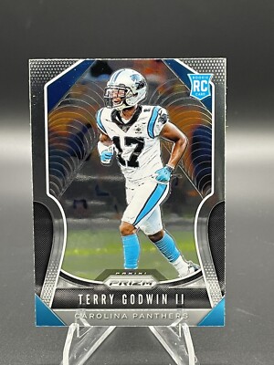 2019 Panini Prizm Terry Godwin II Base Rookie #393 Carolina Panthers RC ...